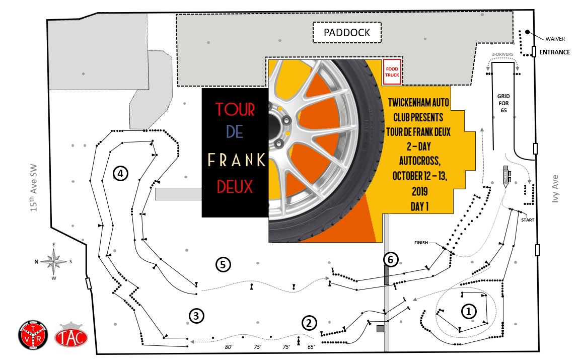 Forums / Autocross / TDF2 Day 1 Course Map - TAC and TVR